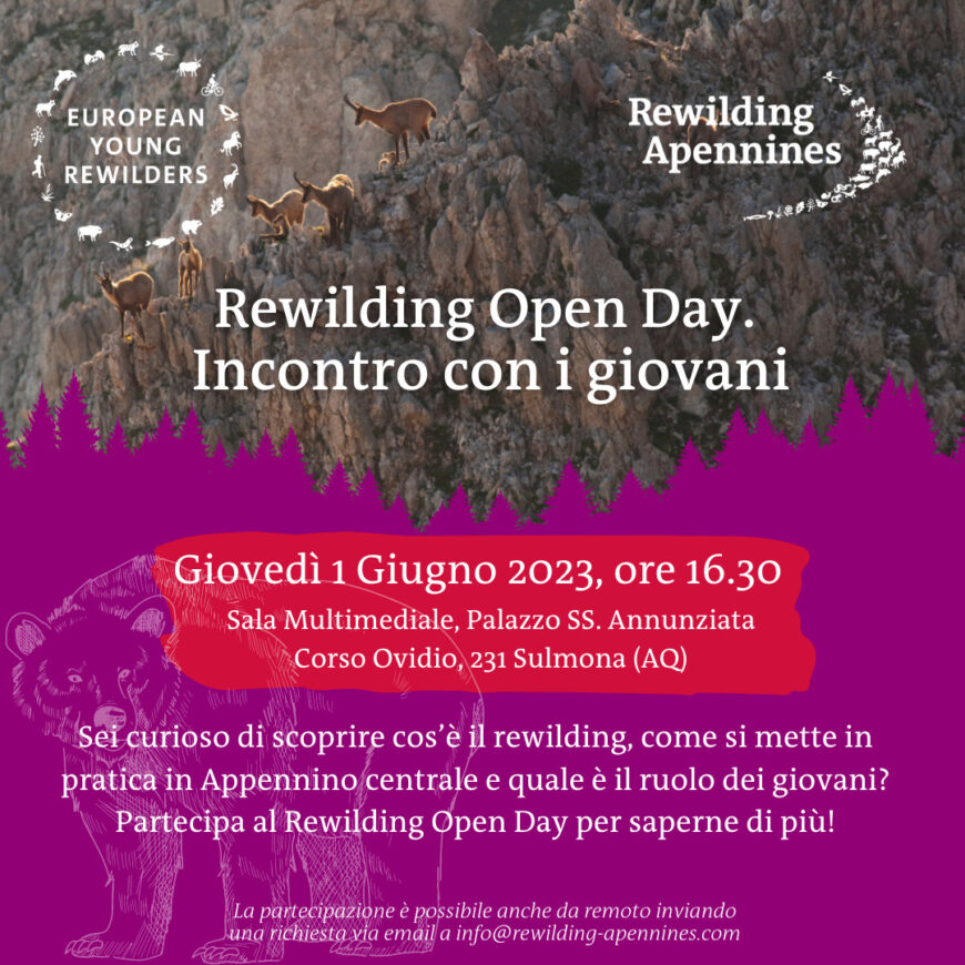 Rewilding Open Day: an event to meet young people and beyond | Rewilding Apennines